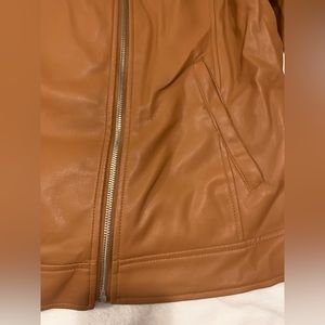 a.n.a | Jackets & Coats | Jacket Ana Brown Faux Leather Moto Jacket ...